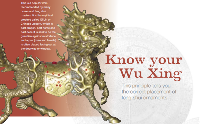 Feng Shui and Item Placement, Know your Wu Xing